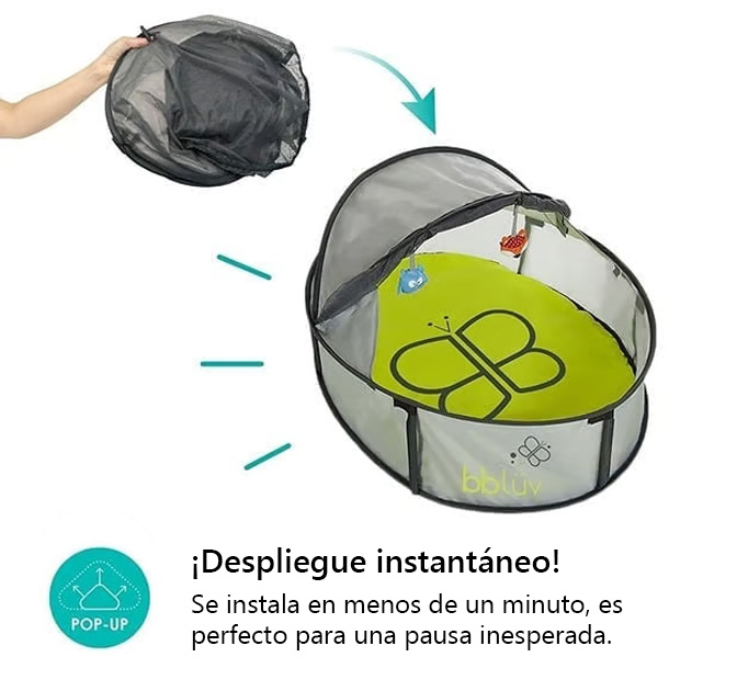Carpa Nidö Mini para bebé, con SPF50+ y mosquitero - Petit Baby Paysandú